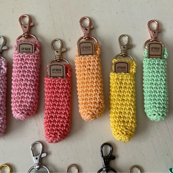 Cinderellison Designs | Makeup | Crocheted Lip Balm Holders You Choose ...